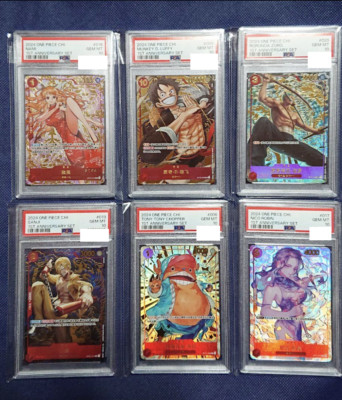 PSA 10 Nami Luffy Robin 1st anniversary ONE PIECE Card Chinese NOT ...