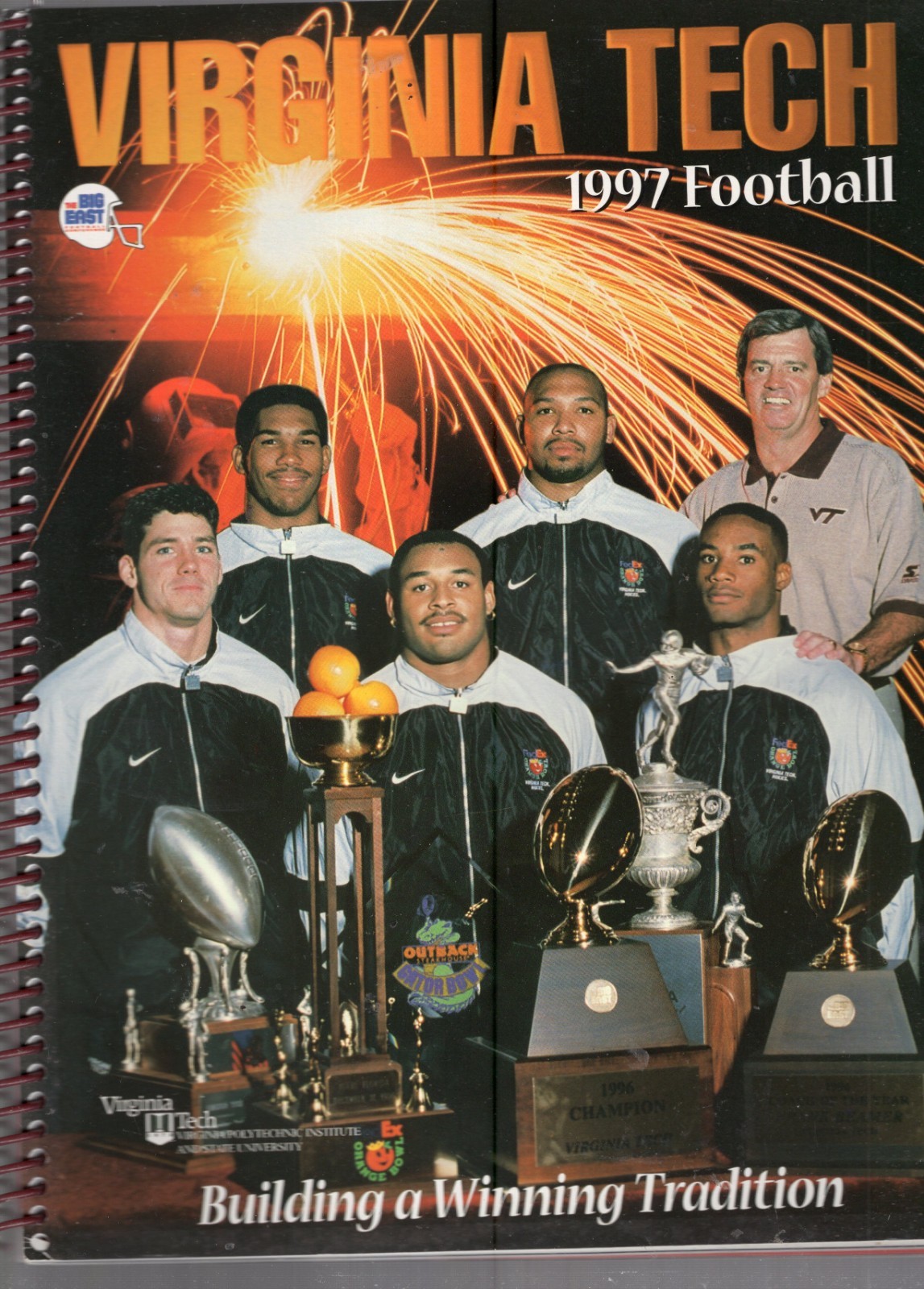 1997 VIRGINIA TECH FOOTBALL MAROON BOOK-MEDIA GUIDE-YEARBOOK-164 PAGES ...