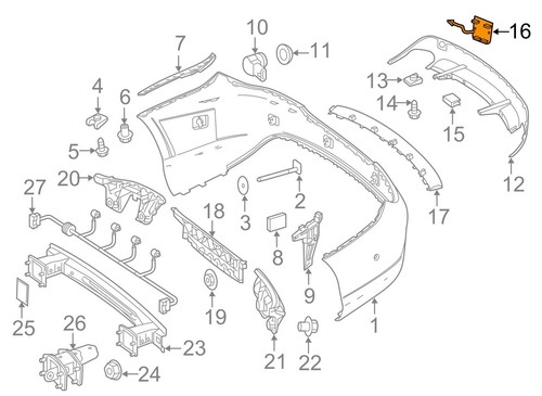 NEW MB CLA COUPE C117 REAR BUMPER TOW EYE HOOK CAP COVER A1178850522 ...
