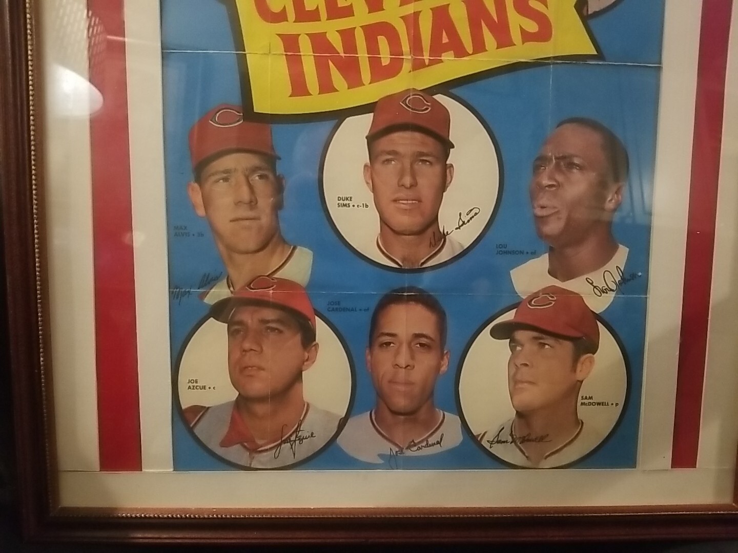 1969 Cleveland Indians Team Poster | eBay