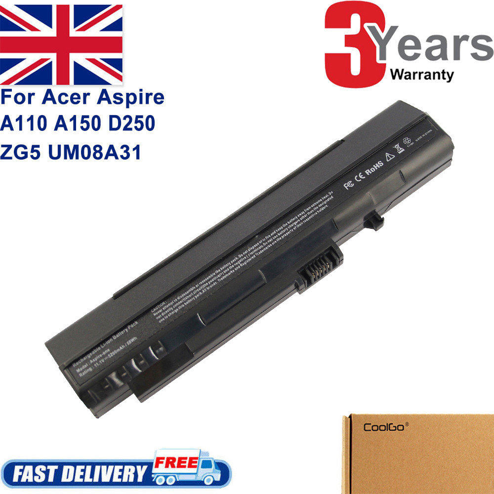 Battery For Acer Aspire One ZG5 KAV10 KAV60 Series eMachines eM250 ...
