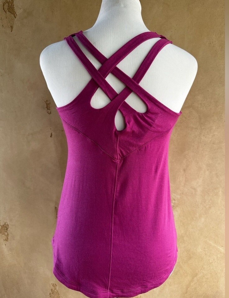 Calia by Carrie Underwood Cross Back Keyhole Tank Black Size XS Lace | eBay