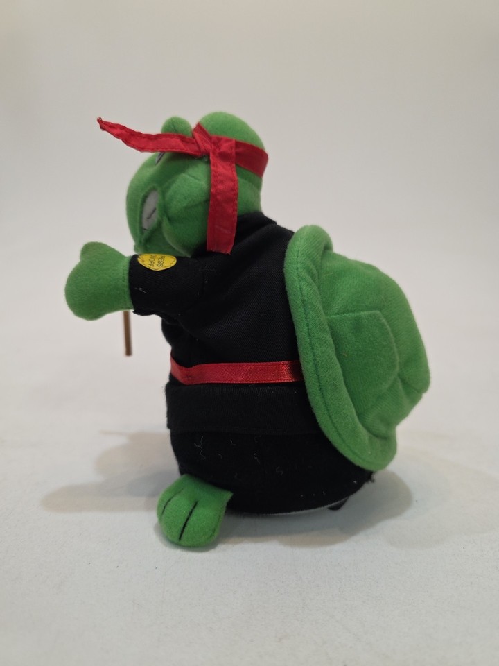 Very Rare GEMMY Animated KUNG FU Turtle Tim Black Rob Red Belt Dancing ...