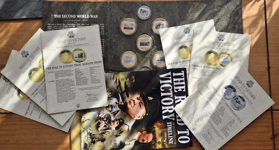 2019 Gibraltar WW2 Road to Victory Coin Collection with Folder and COAs ...