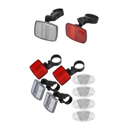 Bike Front Rear Reflectors Bicycle Reflectors for Road Bike Cycling ...