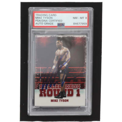 Mike Tyson Signed 2010 Ringside Boxing Round One #37 - Autograph Graded ...