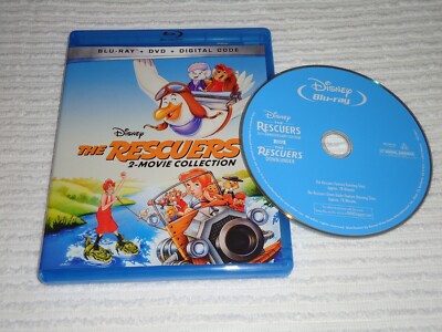 THE RESCUERS & DOWN UNDER 2-MOVIE COLLECTION Blu-Ray only - NO DVD / NO ...