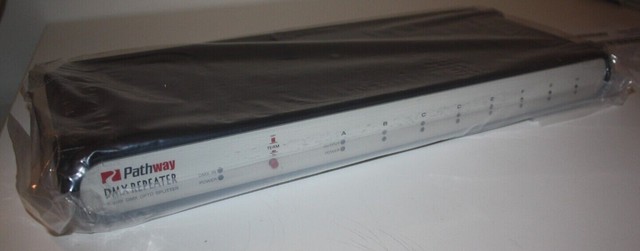 Pathway Connectivity 9017 DMX Repeater 8-Way with Rear RJ45 Ethercon ...