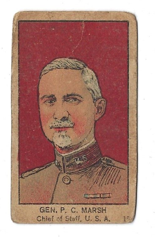 W545 WW1 Leaders General Peyton March Strip Trade Card Chief of Staff ...