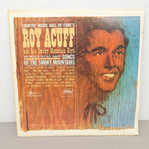 Songs of the Smokey Mountains by Roy Acuff Vinyl Record Capitol Records ...