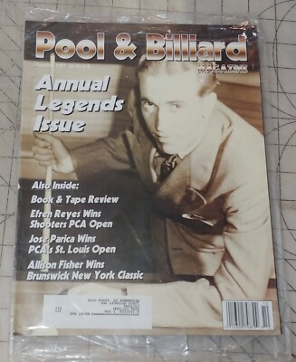 Pool & Billiard Magazine October 1997 Legends Issue Irving Crane ...