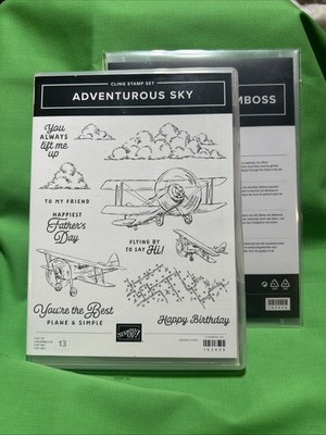 ADVENTUROUS SKY Stamp Set ADVENTUROUS SKY Dies Stampin Up Airplane ...