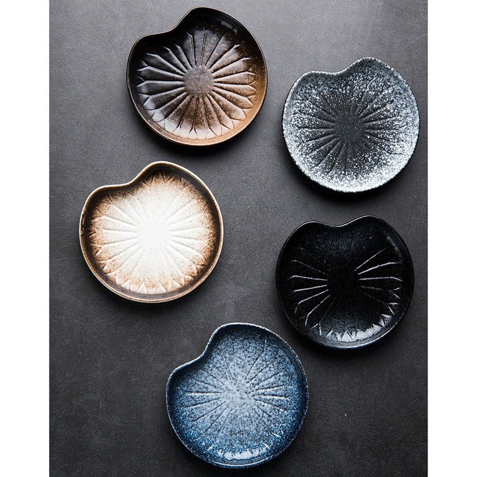 Ceramic Tableware Food Serving Plate Fish Salad Dishes Lotus Leaf ...