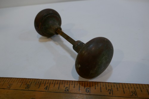 Antique VTG Copper Door Knobs Heavy & Nonferrous. Square Shaft | eBay