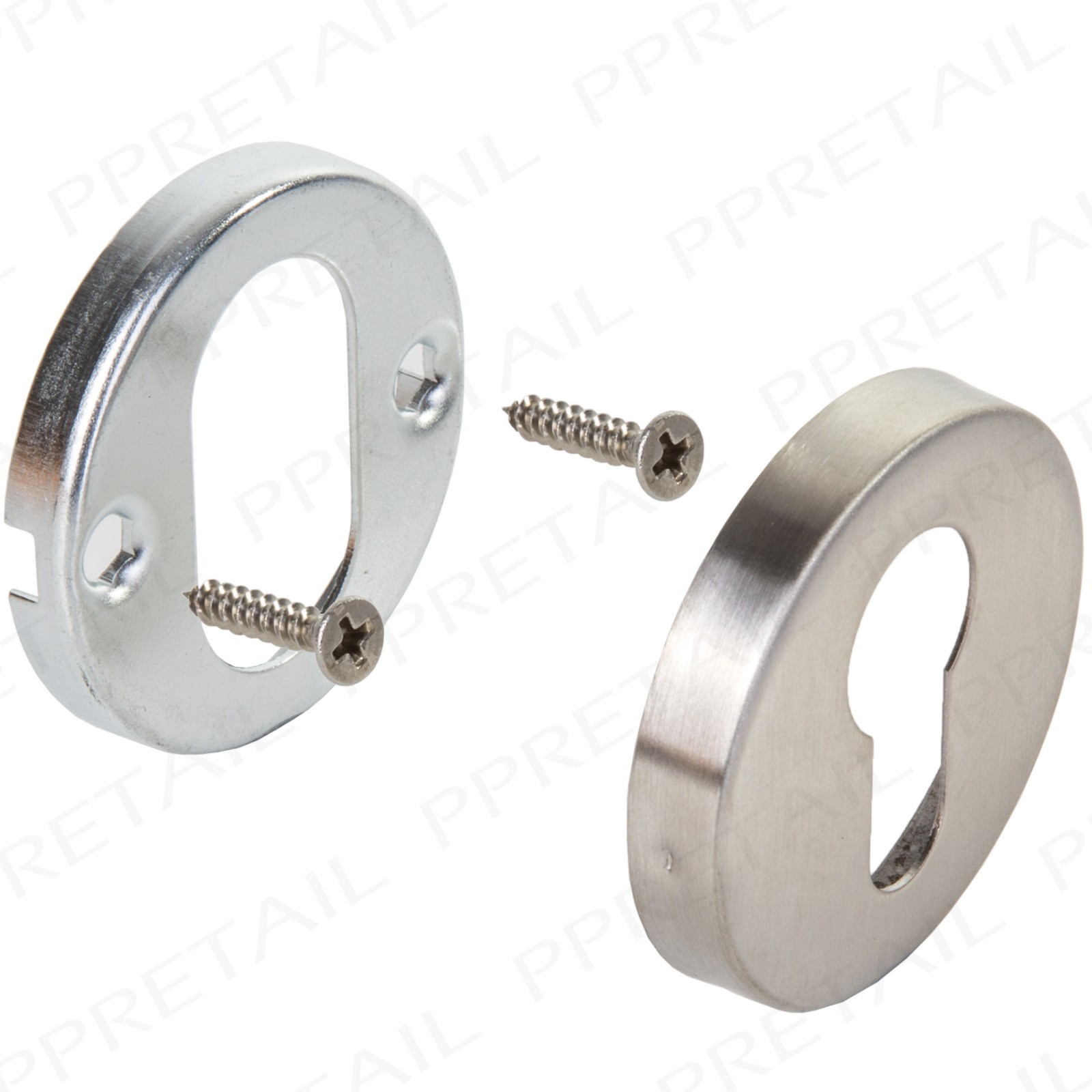 STAINLESS STEEL ESCUTCHEON Key Hole Lock Cover Euro/Universal EASY FIT ...