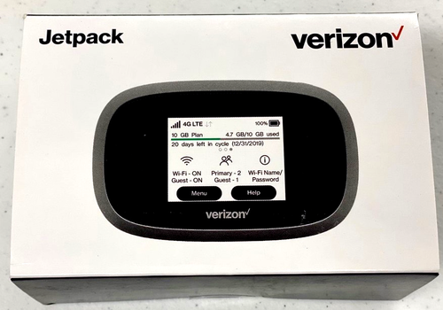 NEW Verizon Jetpack MIFI8800L UNLOCKED 4G LTE Hotspot Modem - extra car ...