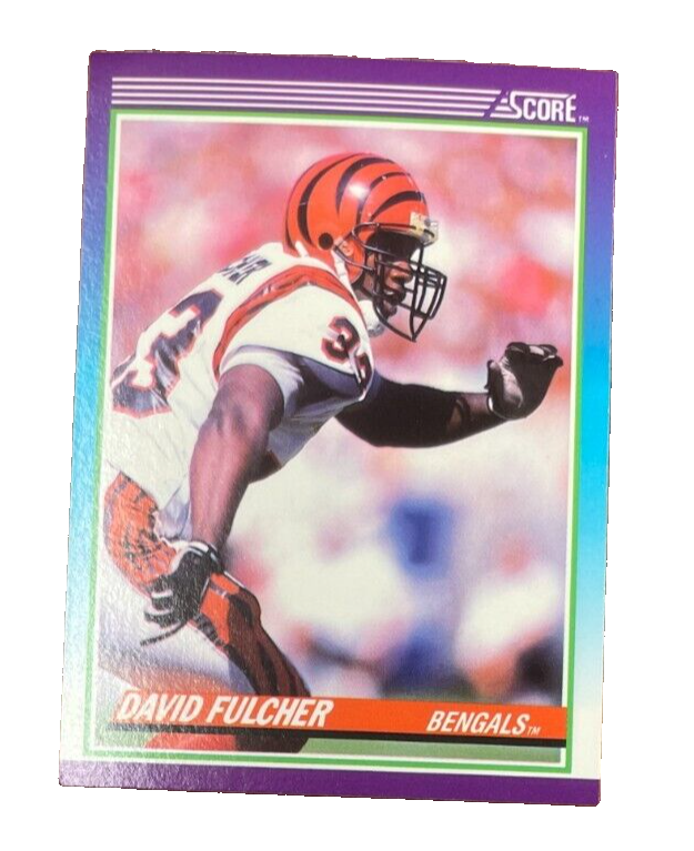 1990 SCORE CARD # 183 David Fulcher - Cincinnati Bengals | eBay