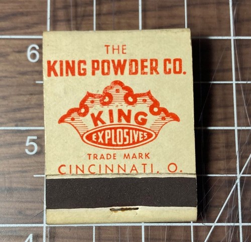 The King Powder Co. KING EXPLOSIVES Match Book | eBay