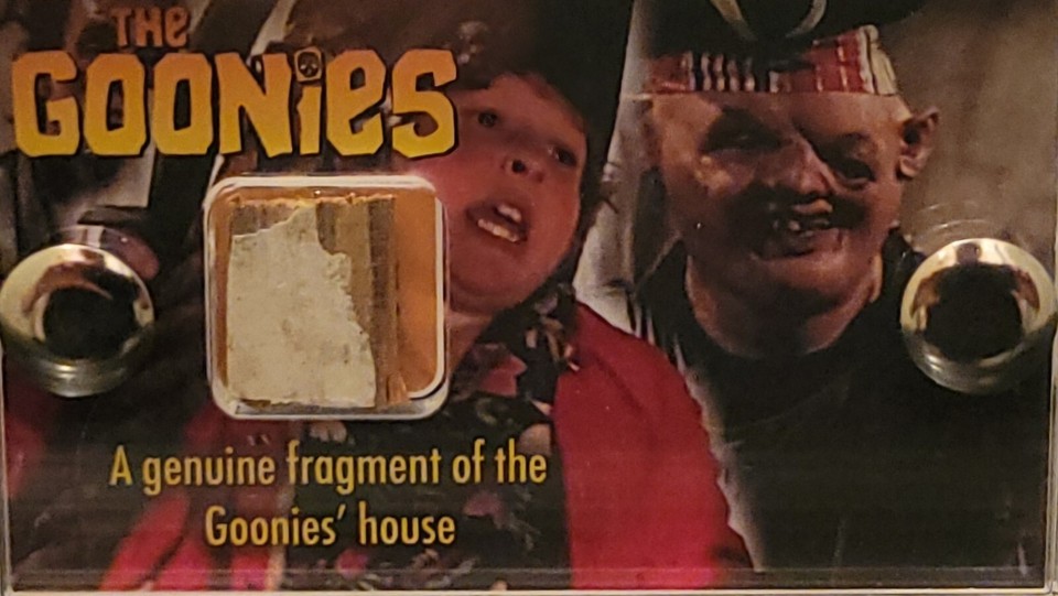 THE GOONIES Piece Of The Goonies House - Screen Used Prop W/ Display ...