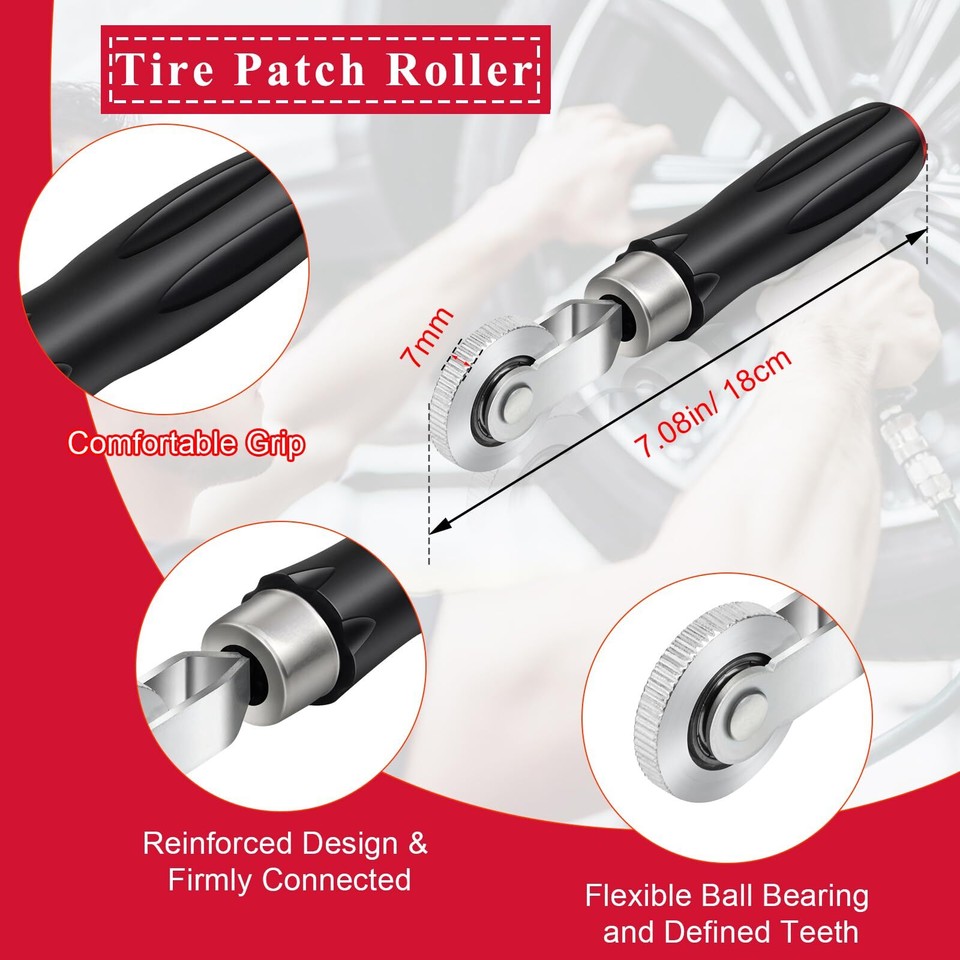 2pcs Tire Repair Patch Tools Strong Tire Patch Roller/tire Repair ...