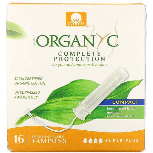 Organyc, Feminine Care Tampons, Compact, Super Plus, 16 Tampons | eBay ...