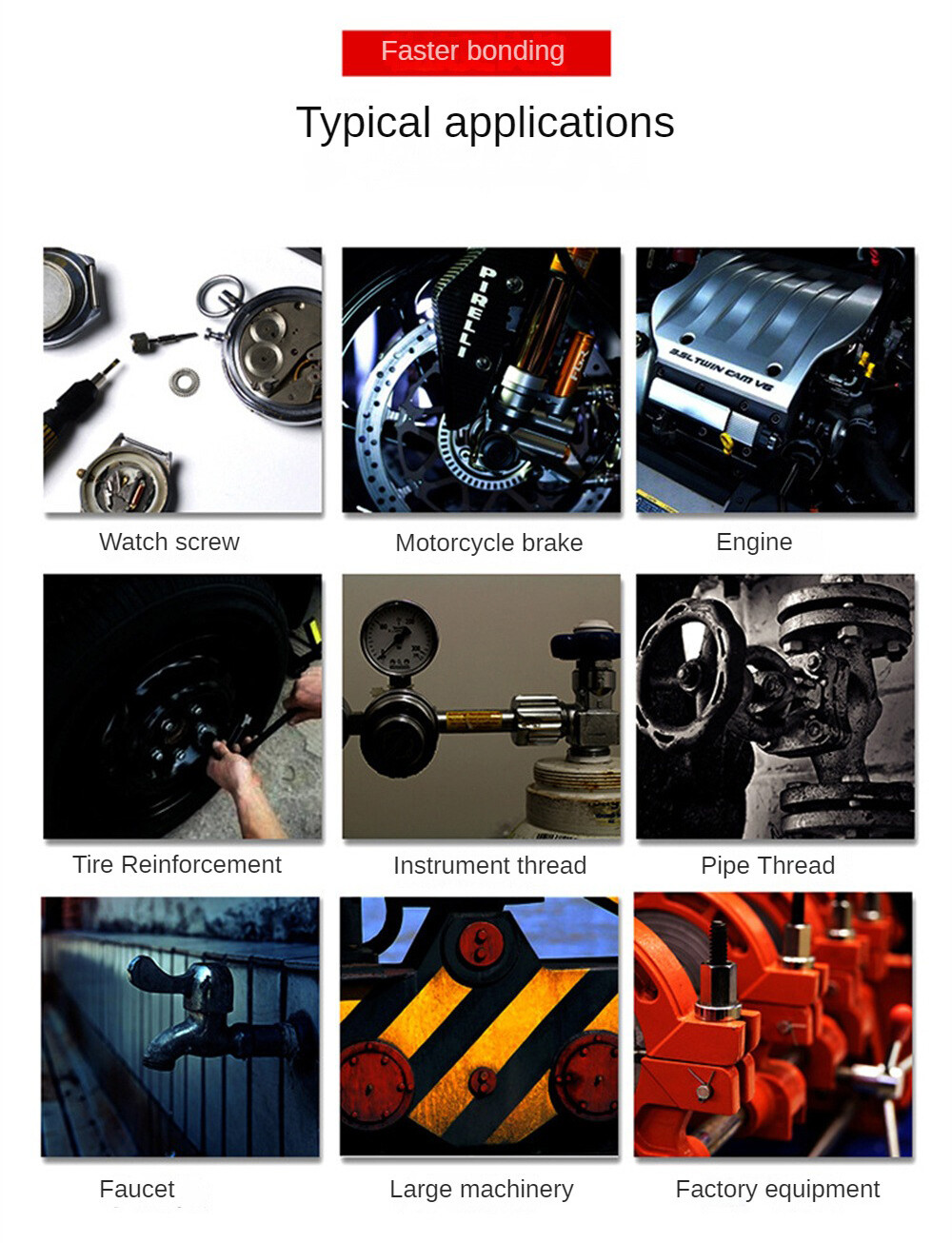 1-5X 50ML 243 Thread Lock Bolt Lock Tight Medium Strength Fast Fix ...