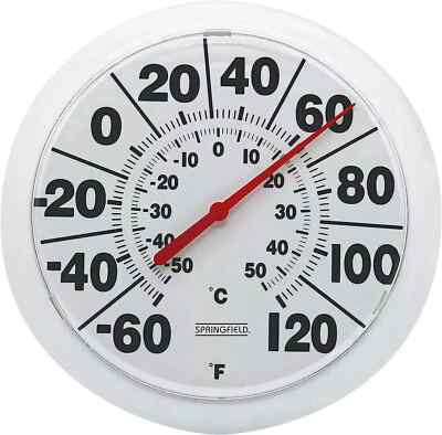 Springfield Indoor Outdoor Big and Bold Dial Thermometer, Wireless ...