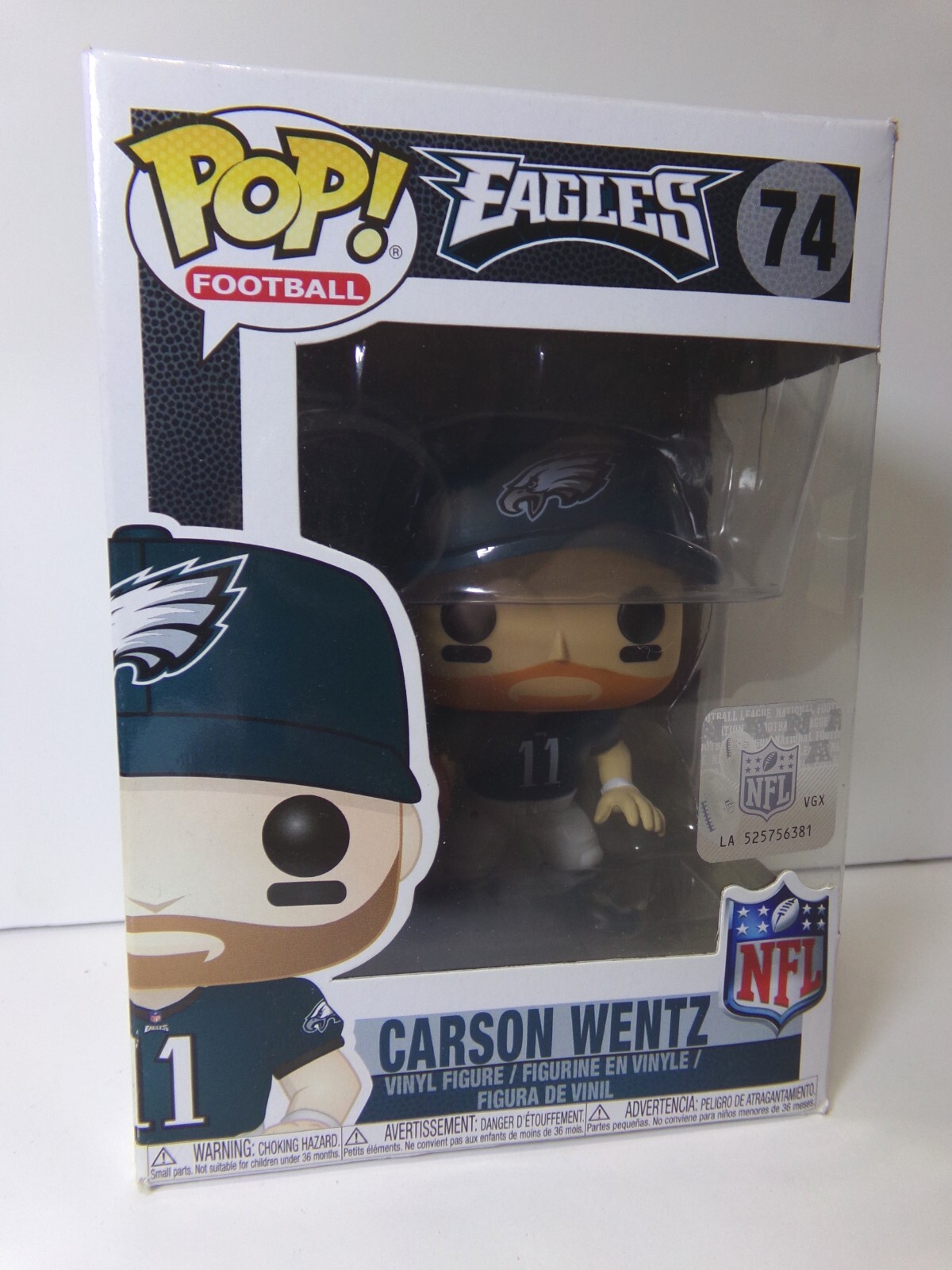 Funko Pop Football Eagles Carson Wentz NFL #74 Vinyl Figure NIB ...