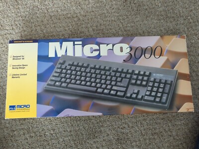 Micro Innovations, Micro 3000, Model KB95BL, Windows 95 Keyboard, New ...