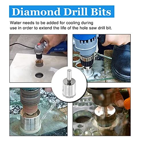 2Pcs 25mm/1 inch Diamond Hole Saw, 1.1 inch Cutting Depth 2Pcs, 25mm ...