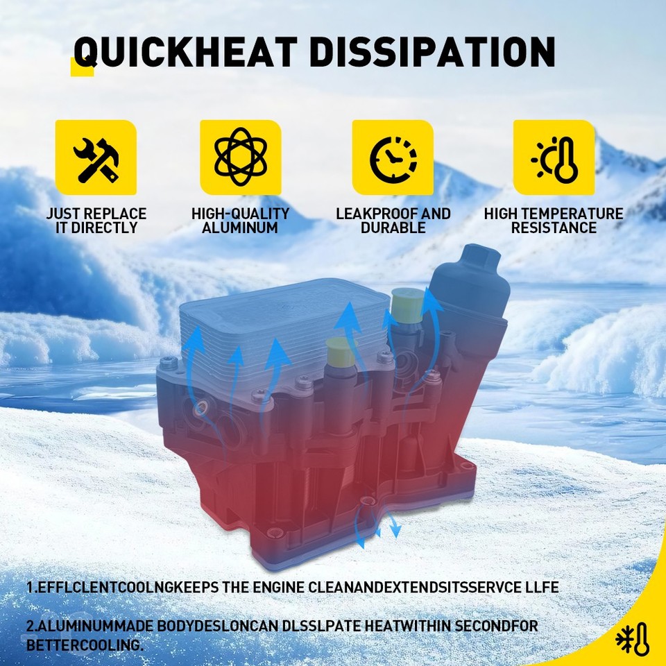 Oil Filter Housing Cooler & Seals For Bmw 1 3 5 Series F10 F20 F30 2.0 ...