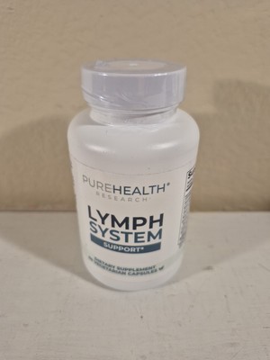 Pure Health Research Lymph System Support 60 Capsules New Sealed Exp. 1 ...
