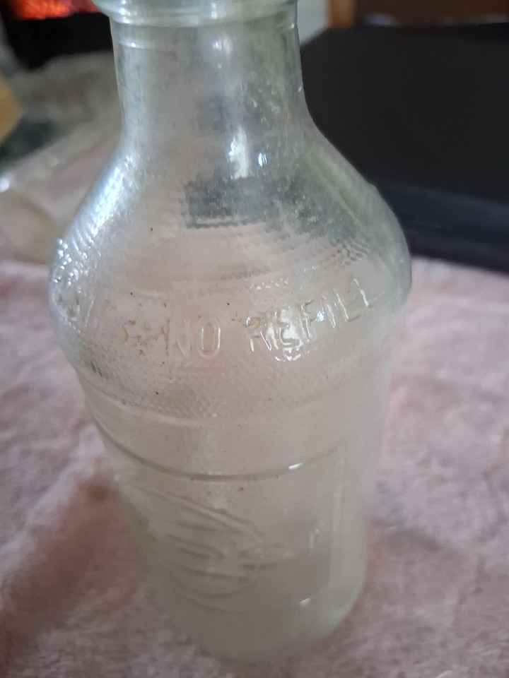 Vintage Pepsi-Cola 10 oz Clear Glass Soda Bottle – No Deposit – 1960s ...
