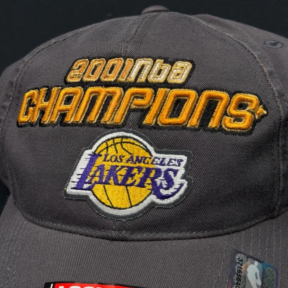 Vintage Los Angeles Lakers Hat Strapback Cap NBA Basketball Kobe 2001 ...
