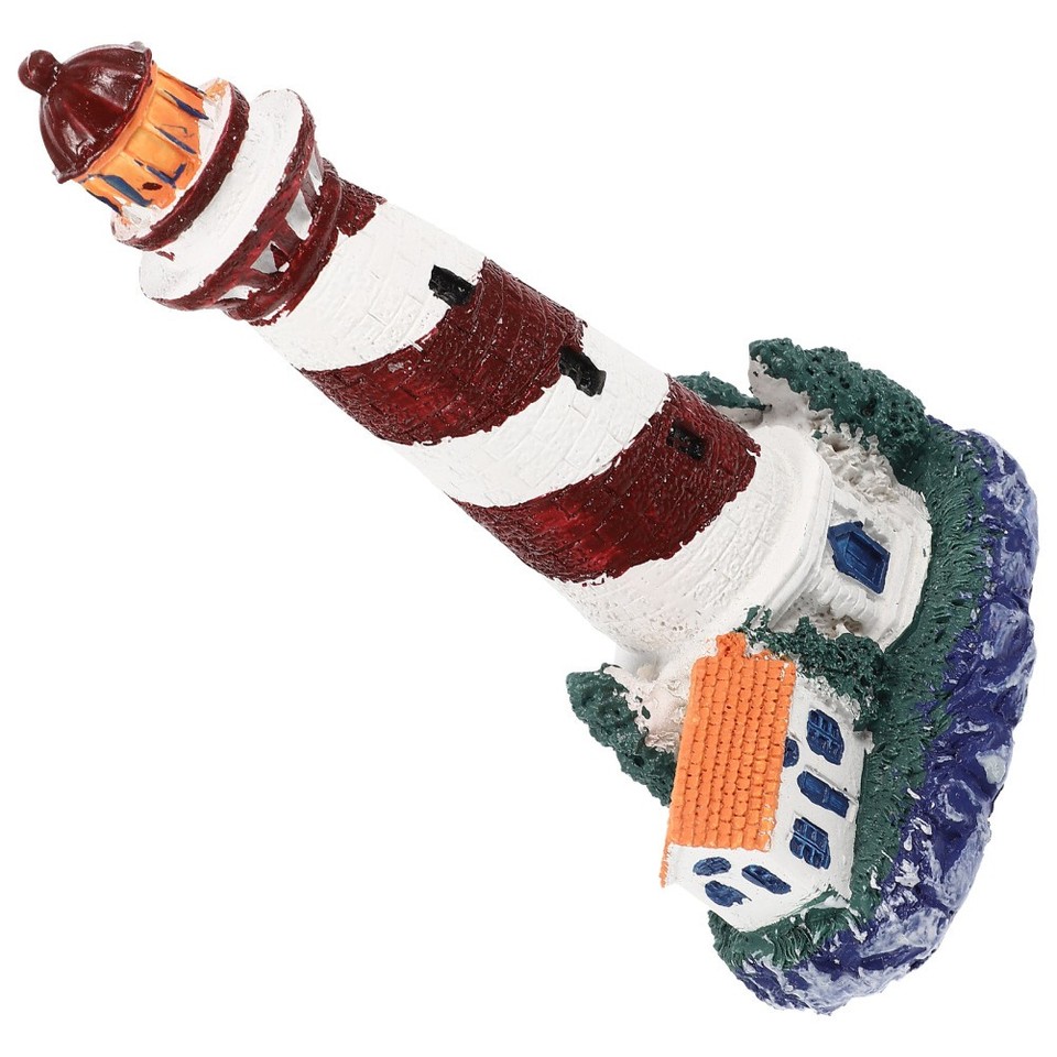 Lighthouse Aquarium Decor Fish Tank Landscape Floating Decorations ...