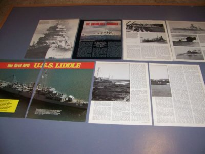 GERMAN BISMARCK "UNSINKABLE" & USS LIDDLE..HISTORY/PHOTOS/DETAILS..RARE ...