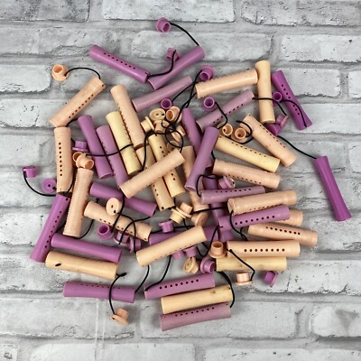 Perm Rods Elastic Swing Arm Permanent Hair Roller Curler Purple/Peach ...