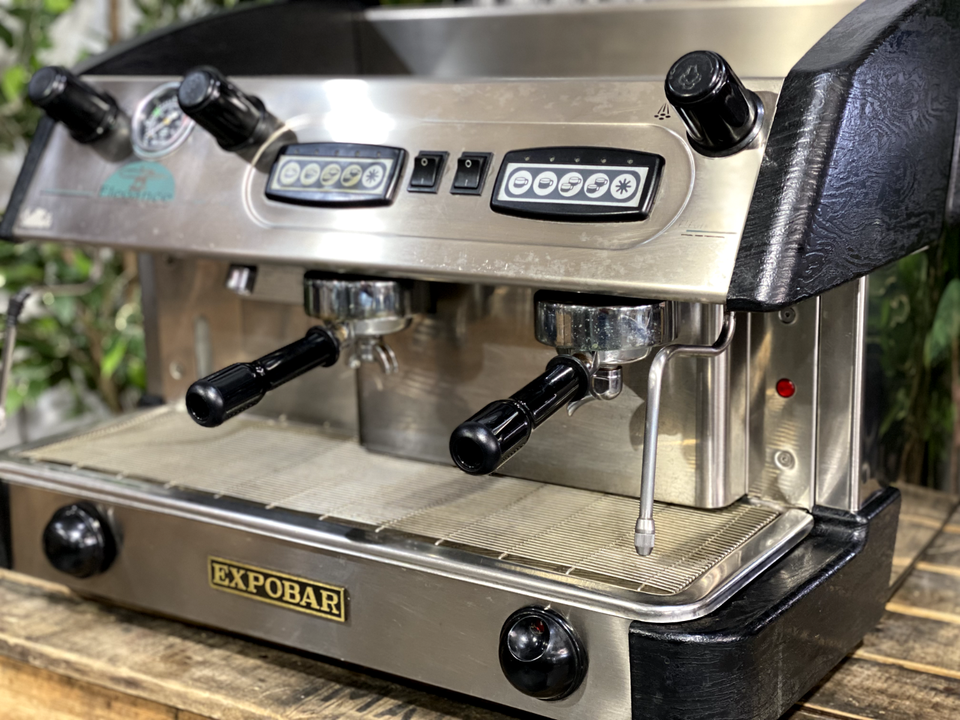 EXPOBAR ELEGANCE 2 GROUP STAINLESS STEEL ESPRESSO COFFEE MACHINE ...