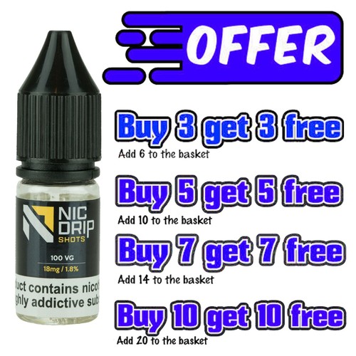 Nicotine Shots Nic Shots 10ml 18mg E liquid vape juice 70VG/50VG ...