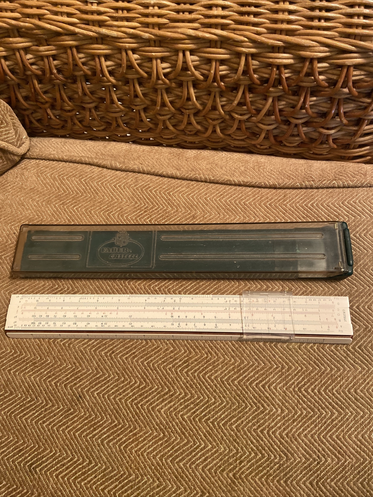 Vintage Faber Castell "Log-Log" 1/92 Slide Rule in case (b4) | eBay