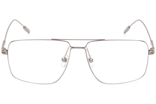 Ermenegildo Zegna EZ 5225 016 Silver Slim Aviator Eyeglasses Frame 56 ...