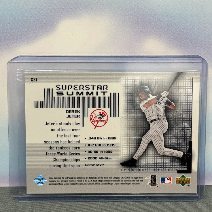 2001 Upper Deck Baseball Derek Jeter Superstar Summit # SS-1 NY Yankees ...