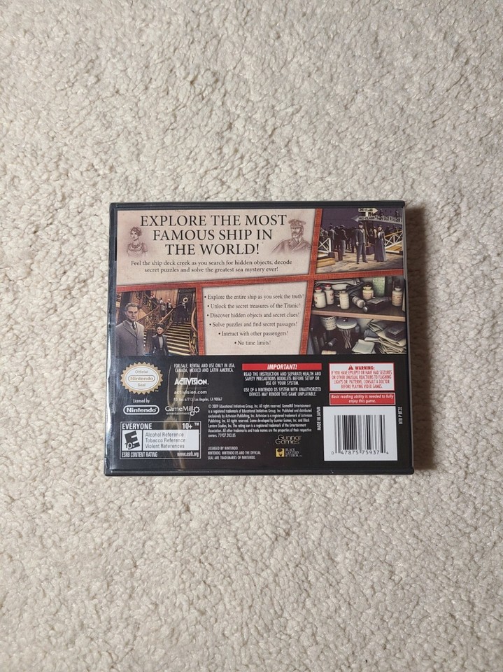 Hidden Mysteries: Titanic - Secrets of the Fateful Voyage(Nintendo DS ...