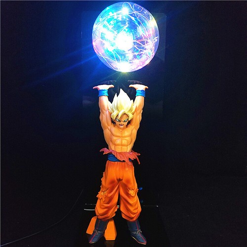 Dragon Ball Z 9.5" Super Saiyan Son Goku Genki Dama Spirit Bomb Figure ...