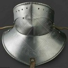 Medieval Knight Gorget Larp Sca Steel 18Ga Armor Articulated With Bevor ...