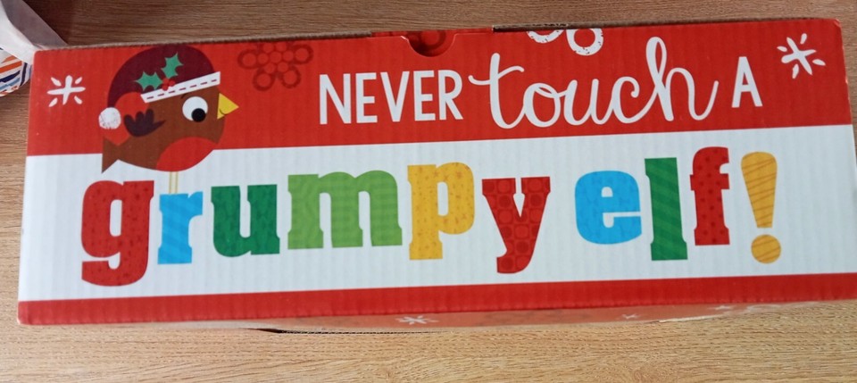CHRISTMAS GIFT CHILDREN'S BOOK NEVER TOUCH A GRUMPY ELF BOOK & SOFT ELF ...
