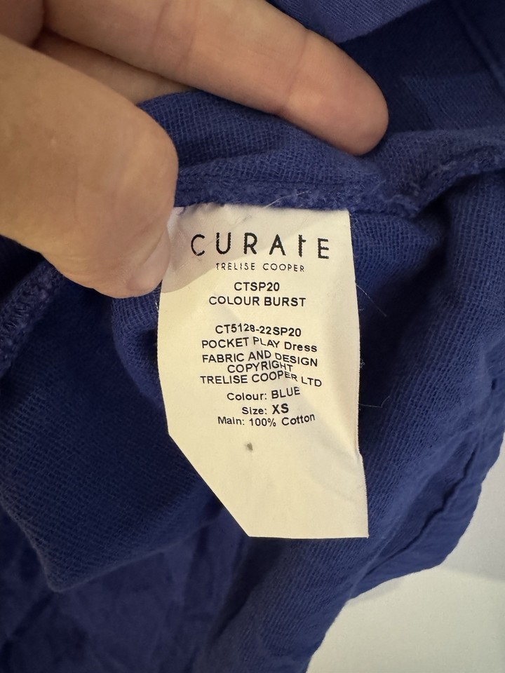 Curate By Trelise Cooper Cobalt Blue Midi Dress Size XS Colour Burst ...