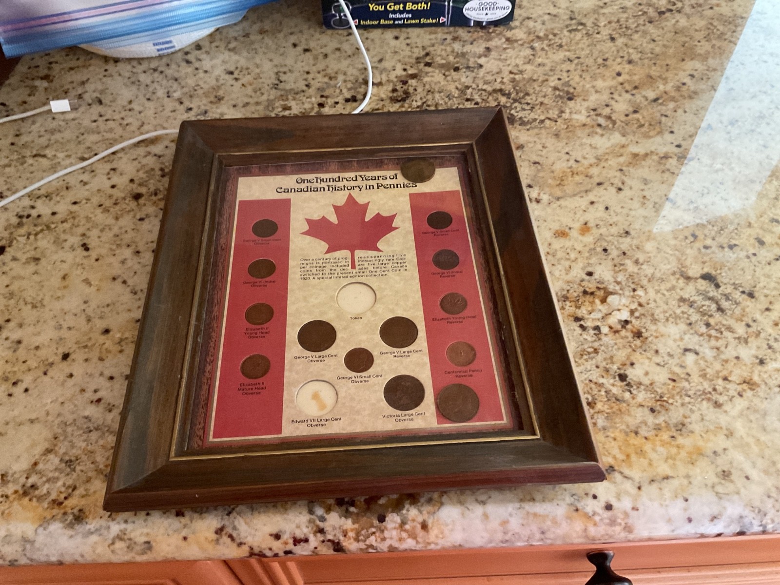 "One Hundred Years of Canadian History in Pennies” Mounted in a Wooden ...