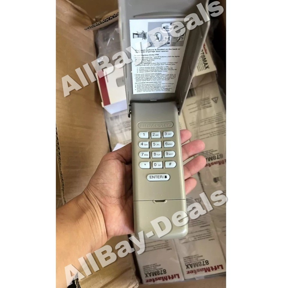 LiftMaster 878MAX Garage Door Keypad Wireless and Keyless Entry System ...