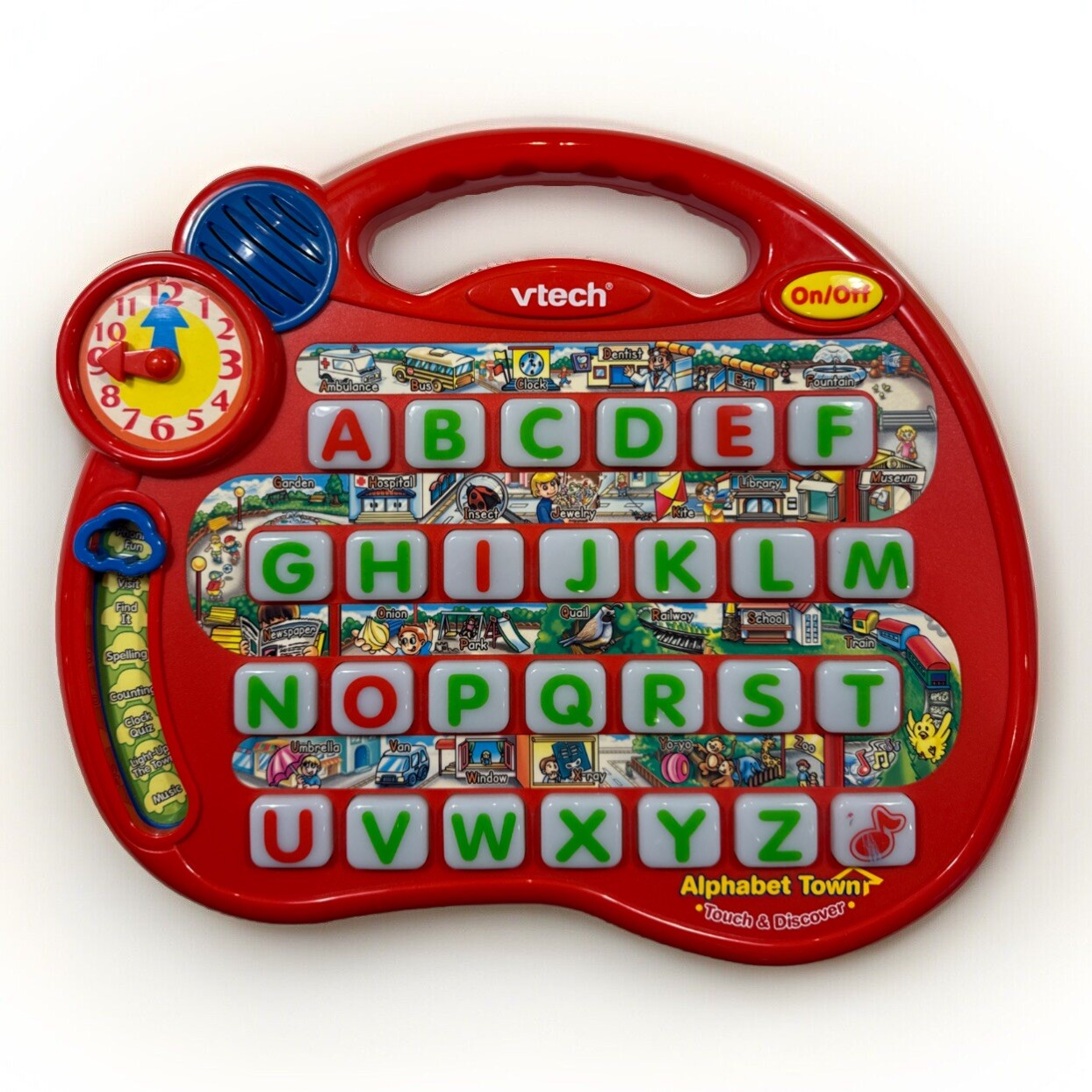 VTech Alphabet Town Touch & Discover ABC Count Spell Phonics - 8 ...